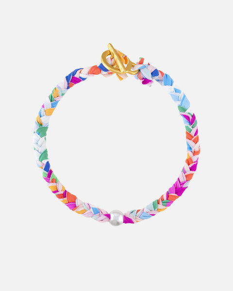 Multi - Hurley X Logan Tay Fabric Pearl Choker